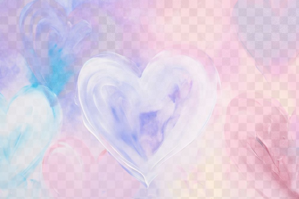 Colorful abstract heart png paint | Free PNG - rawpixel