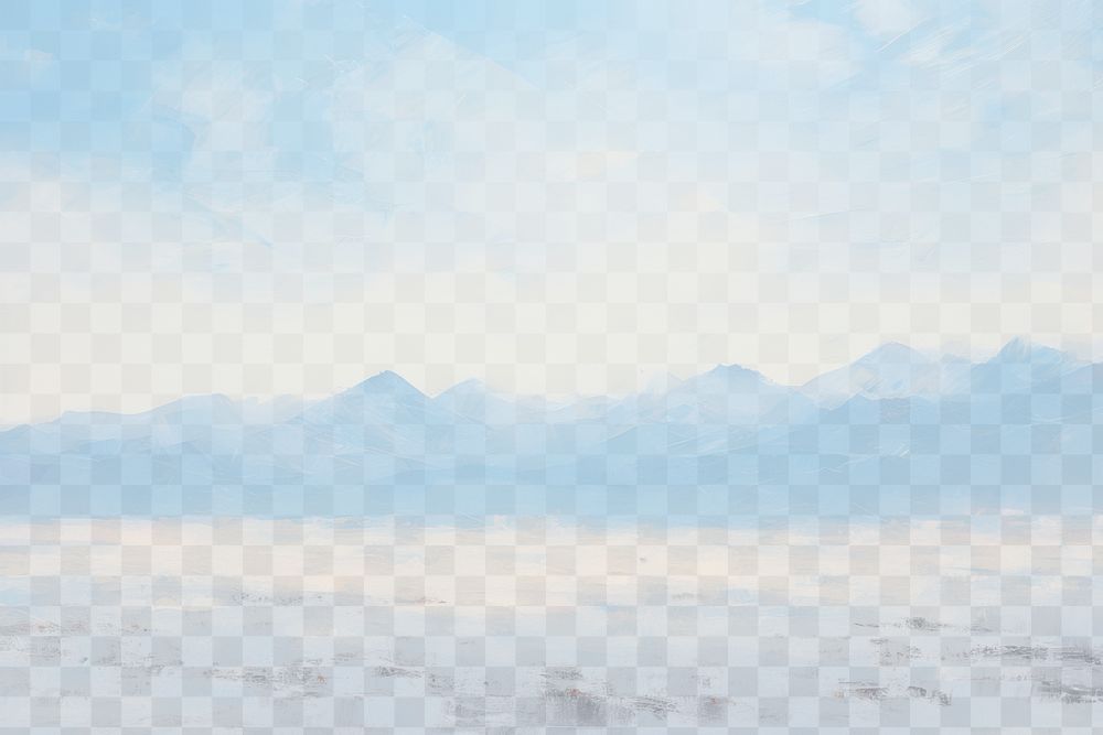 Serene abstract mountain png paint | Free PNG - rawpixel