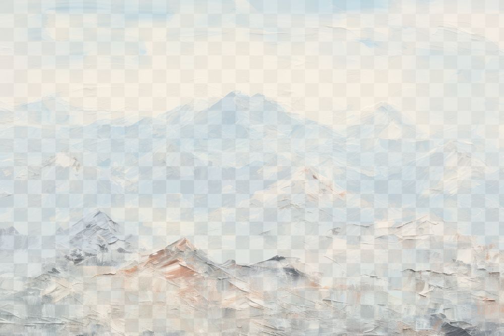 Abstract mountain painting png paint | Free PNG - rawpixel