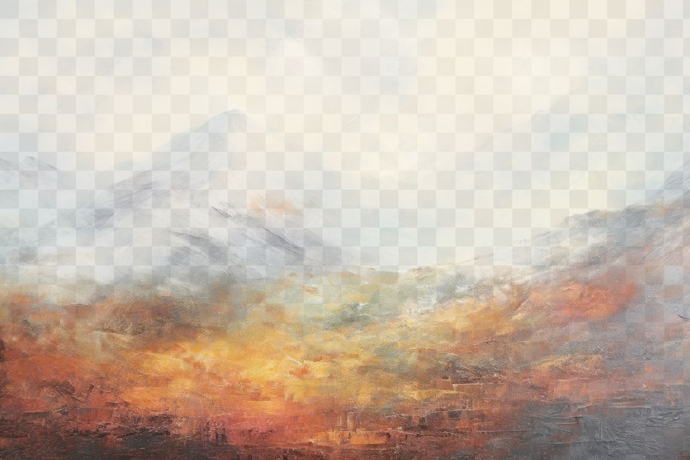 Abstract mountain painting png paint | Free PNG - rawpixel