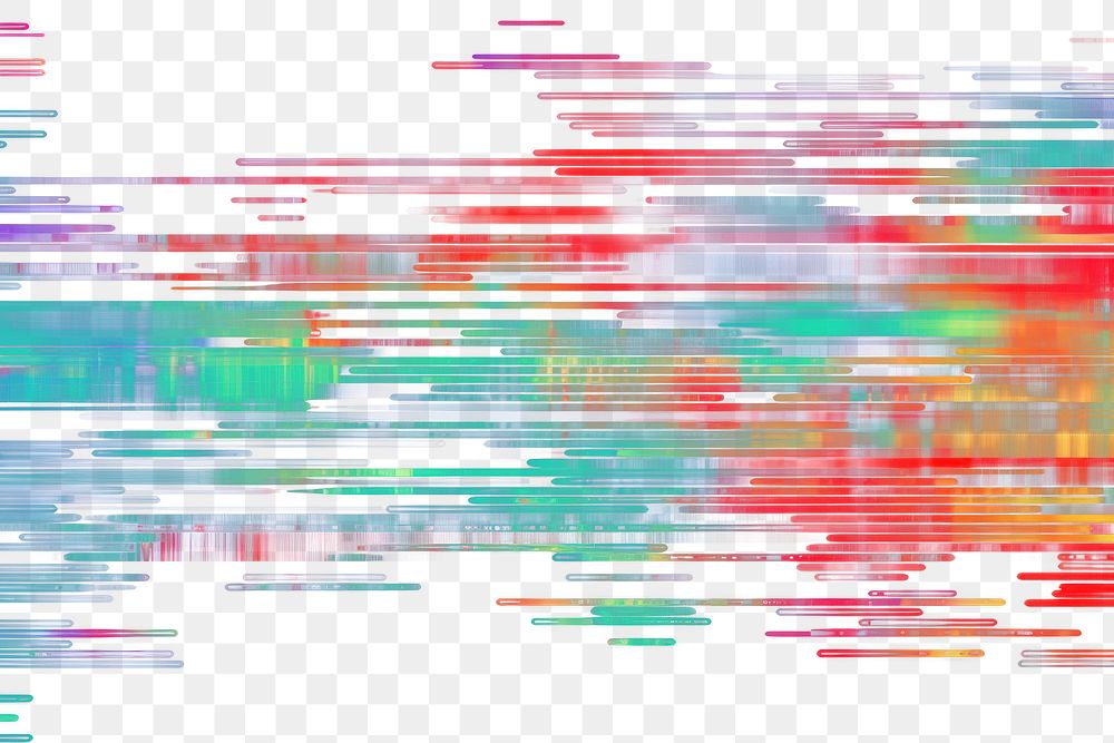 Vibrant abstract digital glitch png | Free PNG - rawpixel