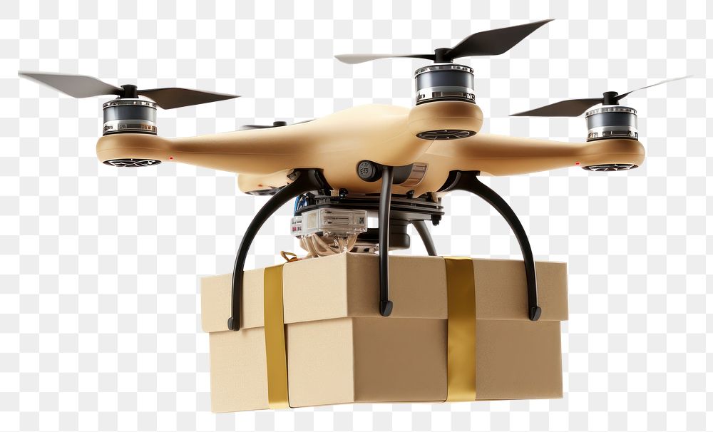 Drone UAV Flight Package Attached | Free PNG - rawpixel