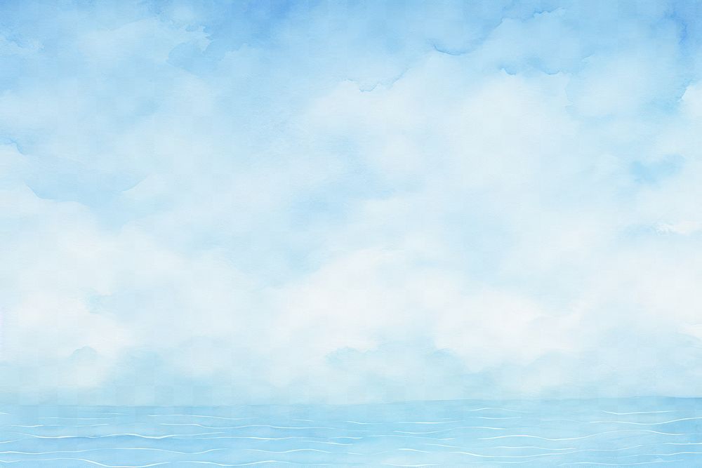 Serene watercolor sky png paint | Free PNG - rawpixel