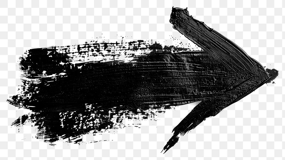 PNG Brushstroke arrow pointing illustrated | Free PNG - rawpixel