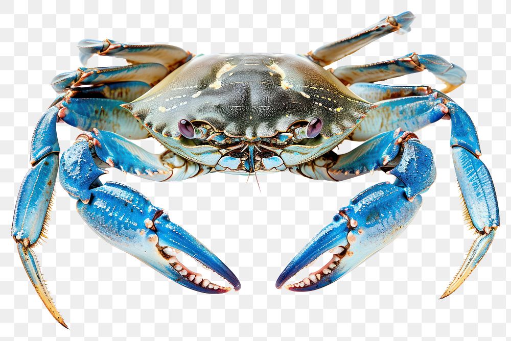 PNG Vibrant blue crab close-up | Free PNG - rawpixel