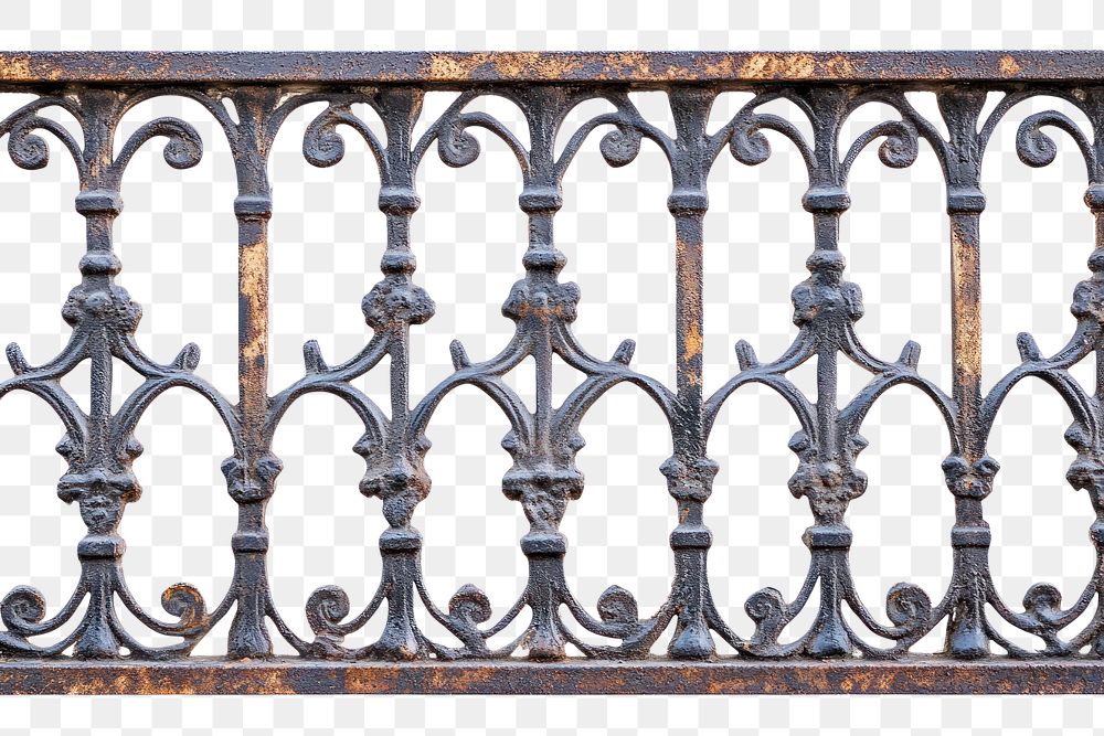 Iron fence handrail banister railing. | Free PNG - rawpixel