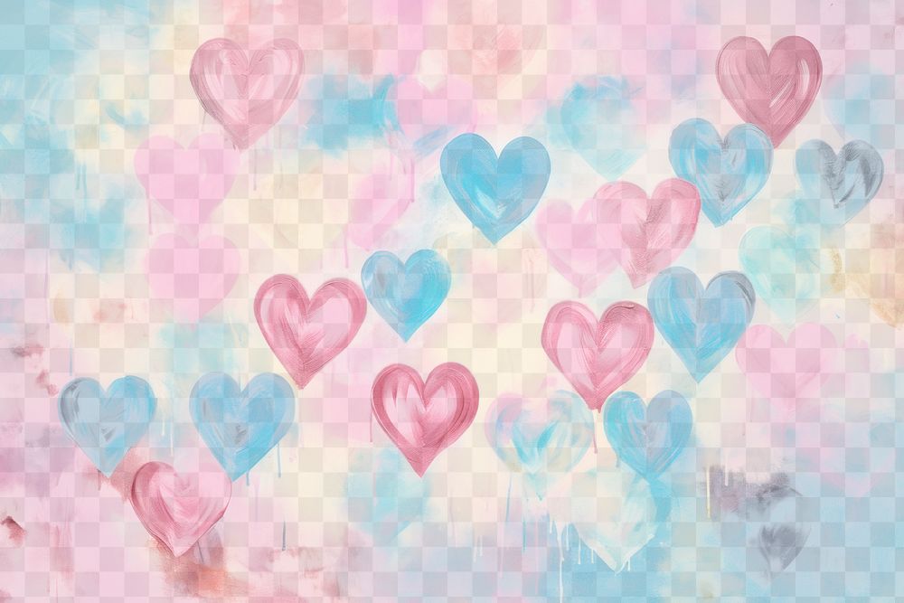 Colorful heart abstract texture png | Free PNG - rawpixel