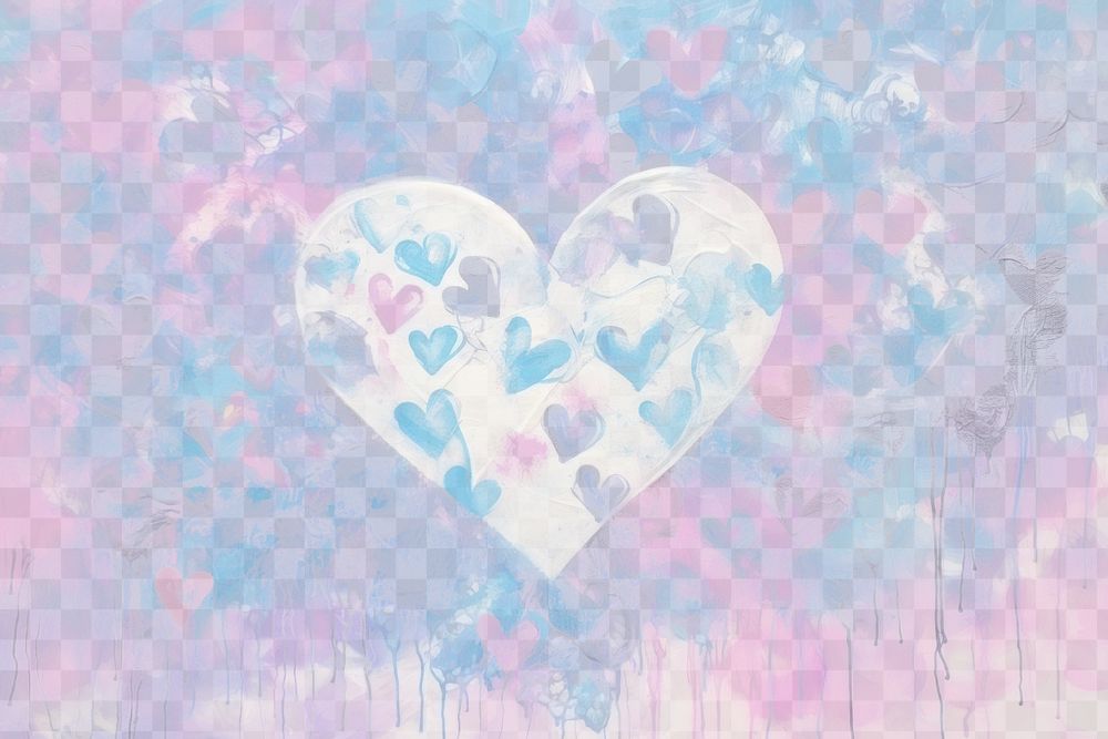 Vibrant heart-themed abstract texture png | Free PNG - rawpixel