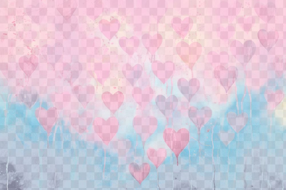 Vibrant heart-themed abstract texture png | Free PNG - rawpixel