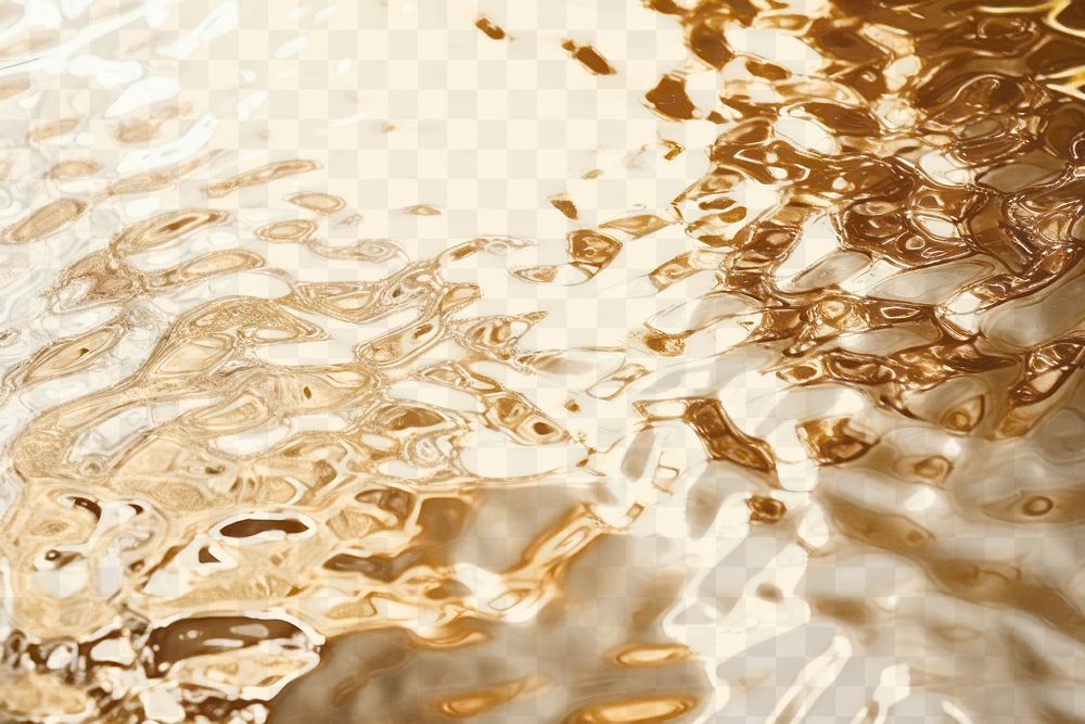Golden abstract liquid png overlay | Free PNG - rawpixel