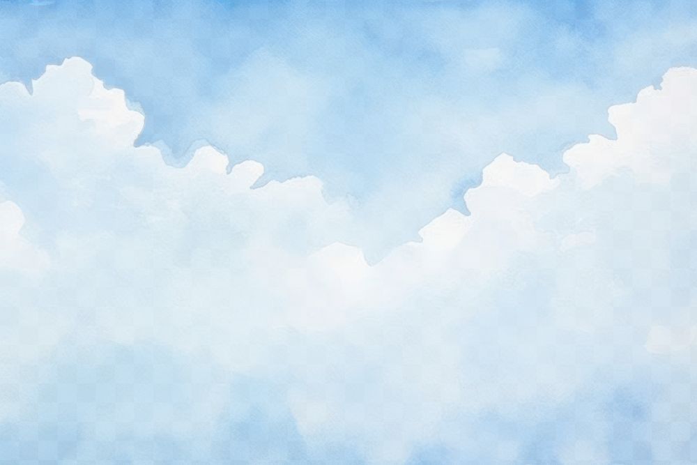 Serene watercolor sky png paint | Free PNG - rawpixel