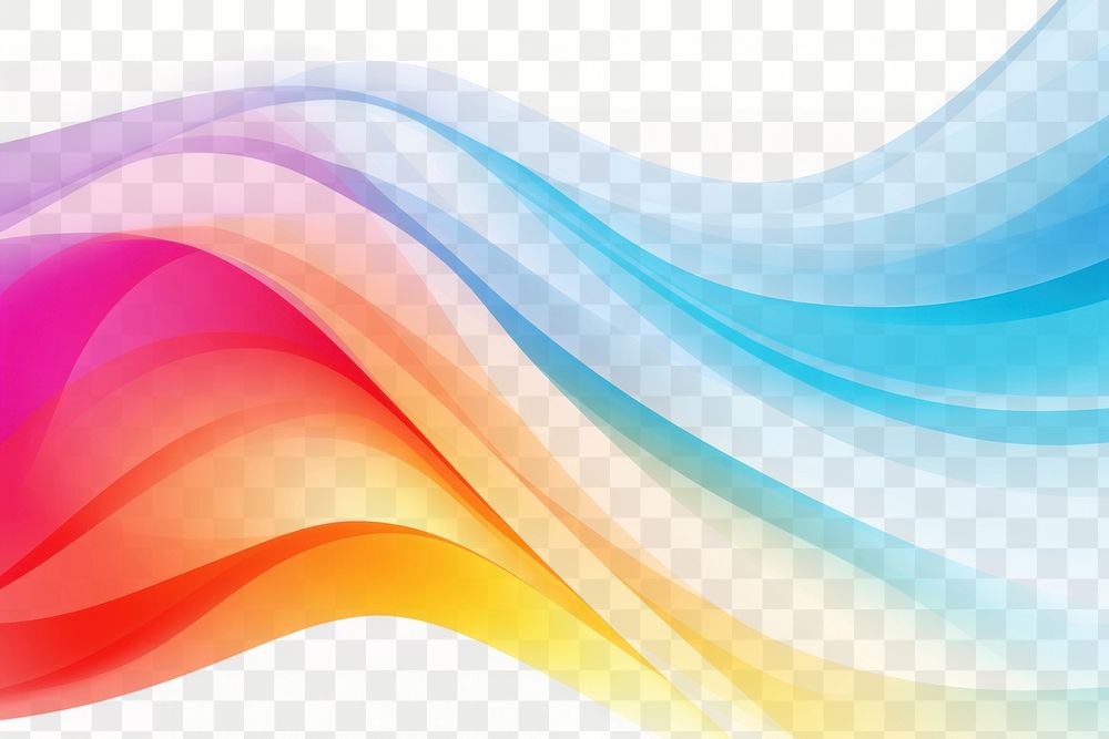 Vibrant abstract colorful wave png | Free PNG - rawpixel