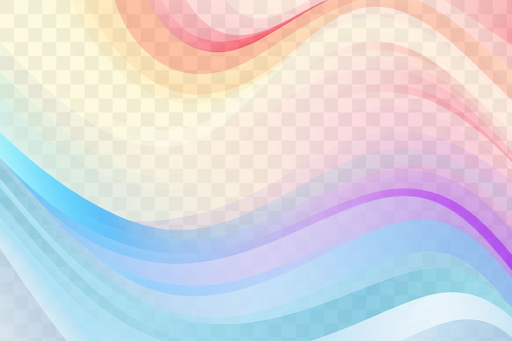 Vibrant abstract gradient waves png | Free PNG - rawpixel