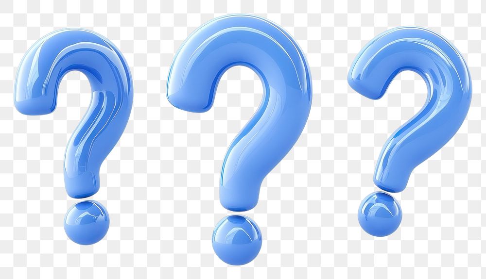 PNG Cute blue question marks | Free PNG - rawpixel
