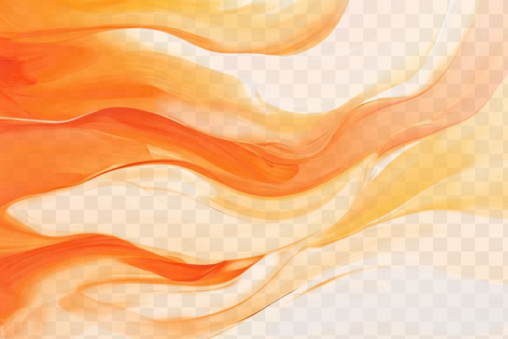 Vibrant orange abstract png paint | Free PNG - rawpixel