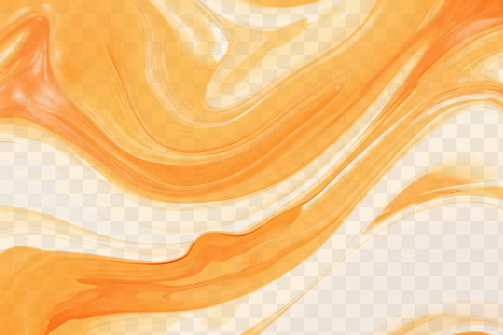 Vibrant abstract orange fluid png | Free PNG - rawpixel