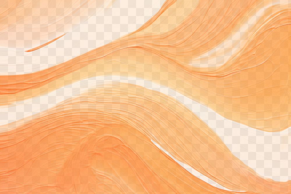 Vibrant abstract orange waves png | Free PNG - rawpixel