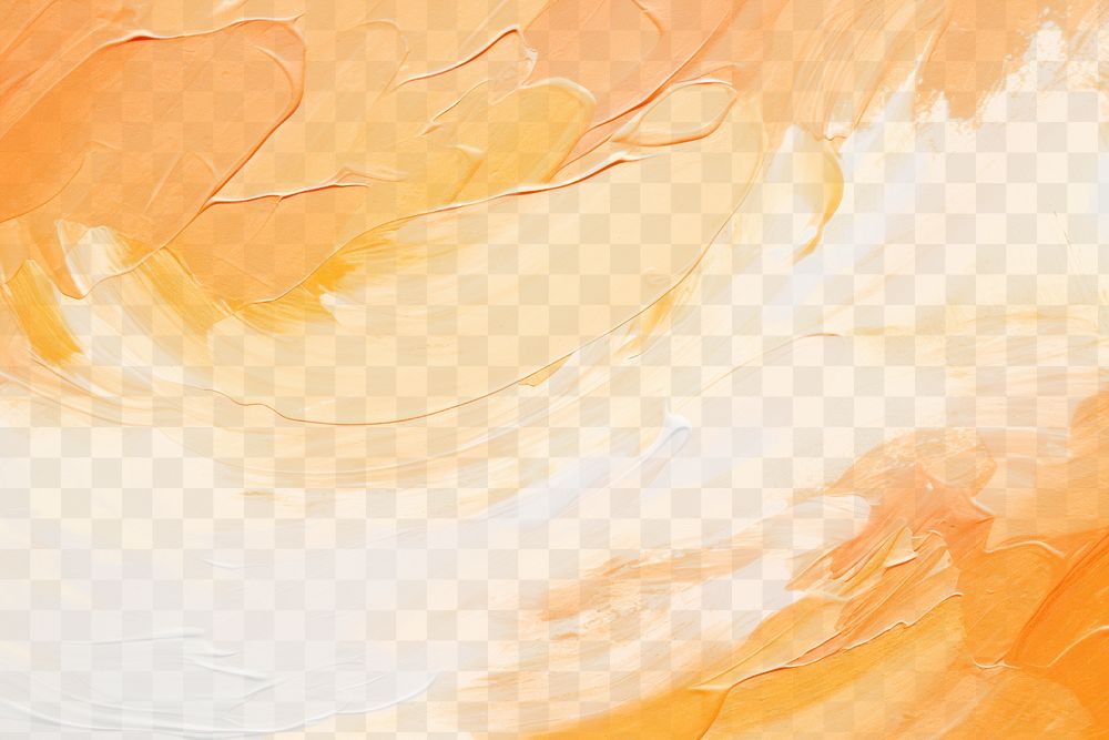 Vibrant abstract orange brushstrokes png | Free PNG - rawpixel