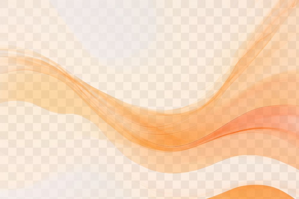 Vibrant abstract orange waves png | Free PNG - rawpixel