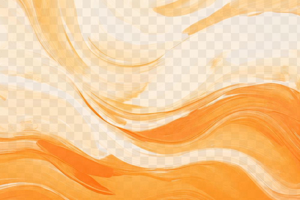 Vibrant orange abstract waves png | Free PNG - rawpixel