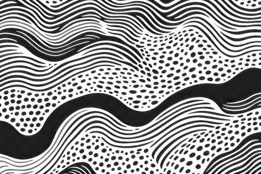 Abstract wavy dotted png paint | Free PNG - rawpixel