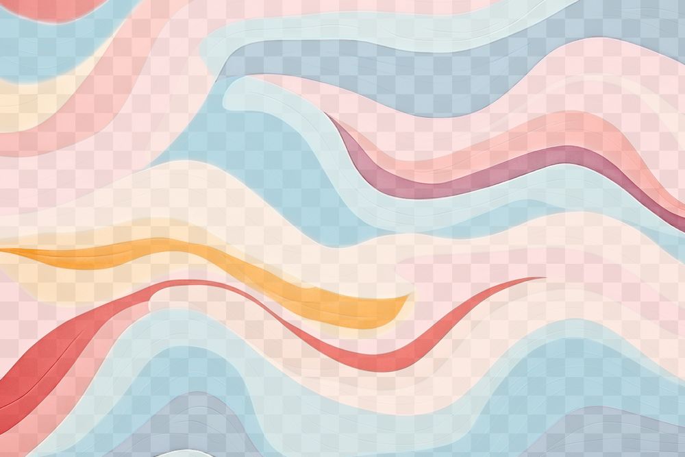 Colorful abstract wavy png paint | Free PNG - rawpixel