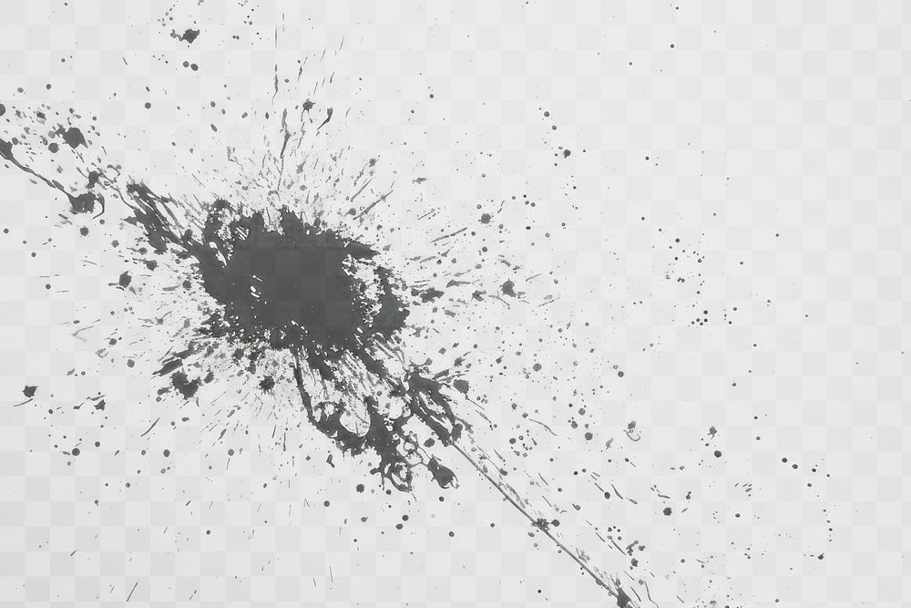 Abstract black ink splatter png | Free PNG - rawpixel