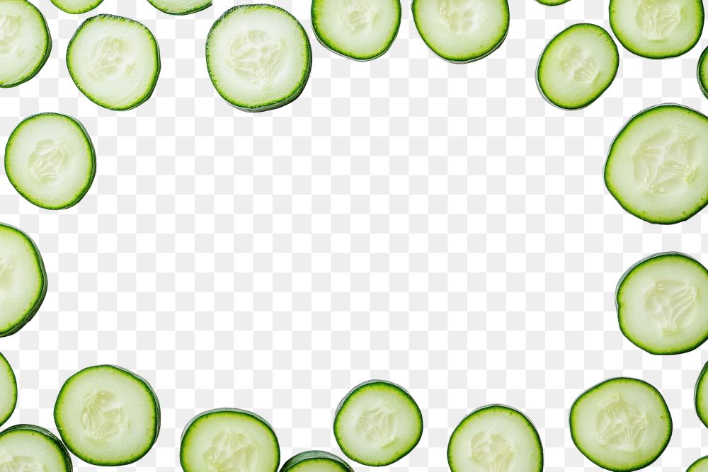 PNG Cucumber slices border frame | Free PNG - rawpixel