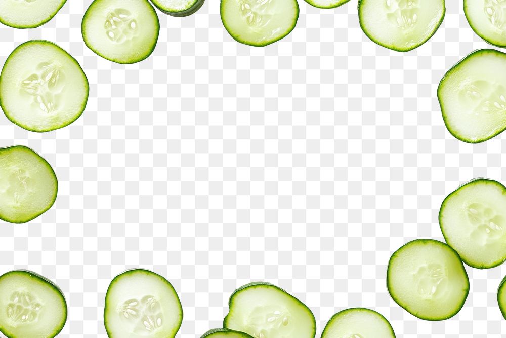 PNG Cucumber slices border frame | Free PNG - rawpixel