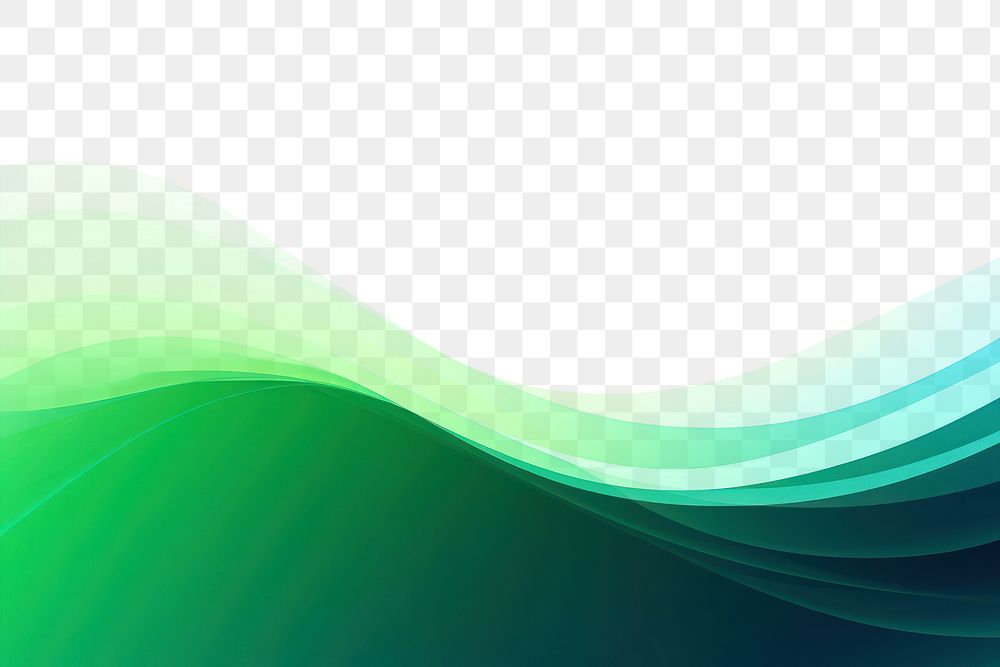 Abstract green wave gradient | Free PNG - rawpixel