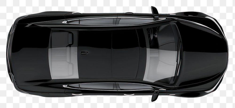 PNG Sleek black car overhead | Free PNG - rawpixel