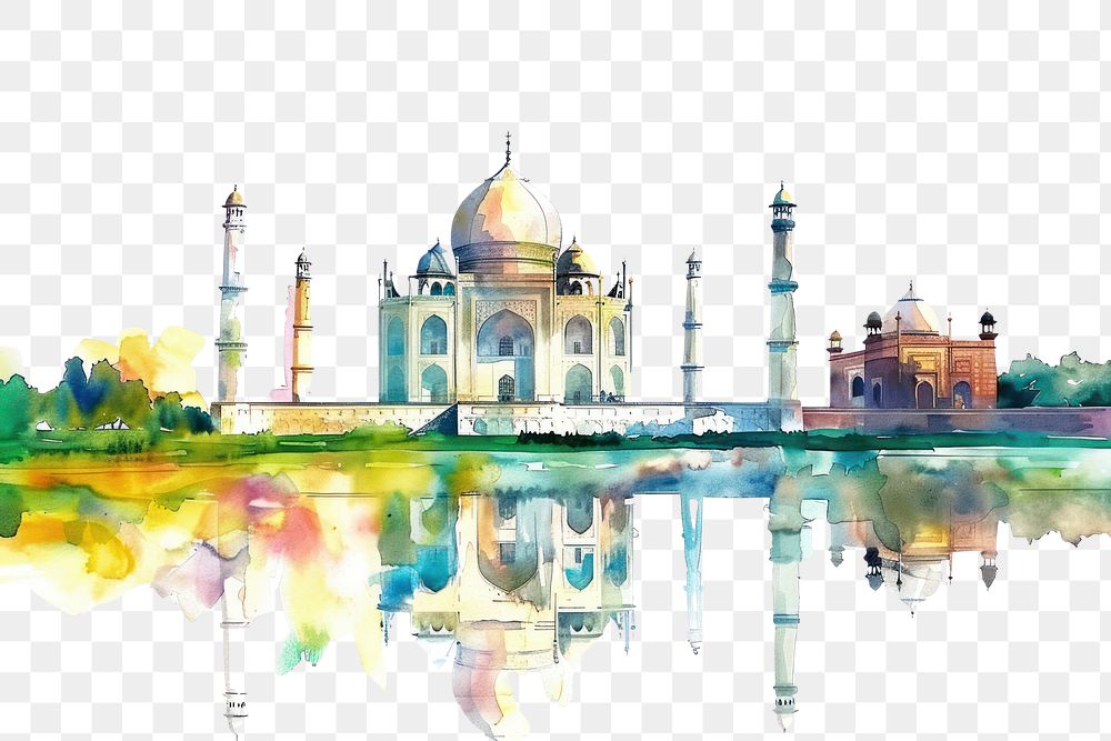 PNG Taj Mahal India landmark | Free PNG Illustration - rawpixel