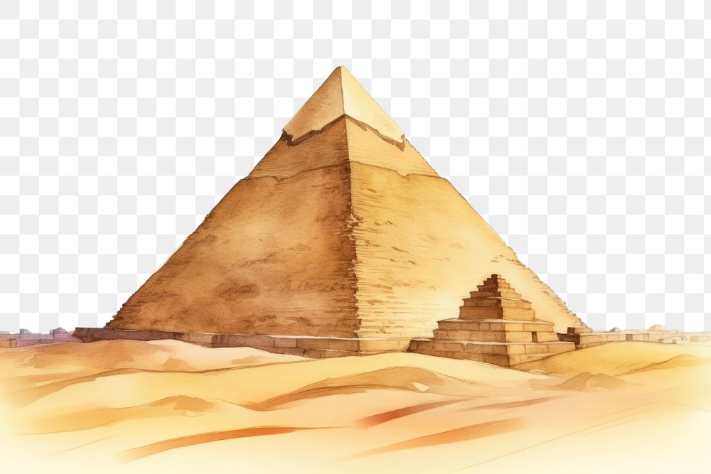 PNG Great Pyramid landmark pyramid | Free PNG Illustration - rawpixel