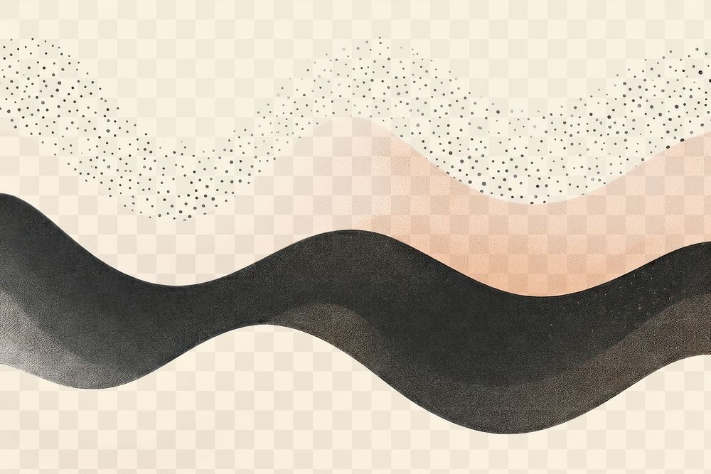 Abstract wavy lines dots png | Free PNG - rawpixel