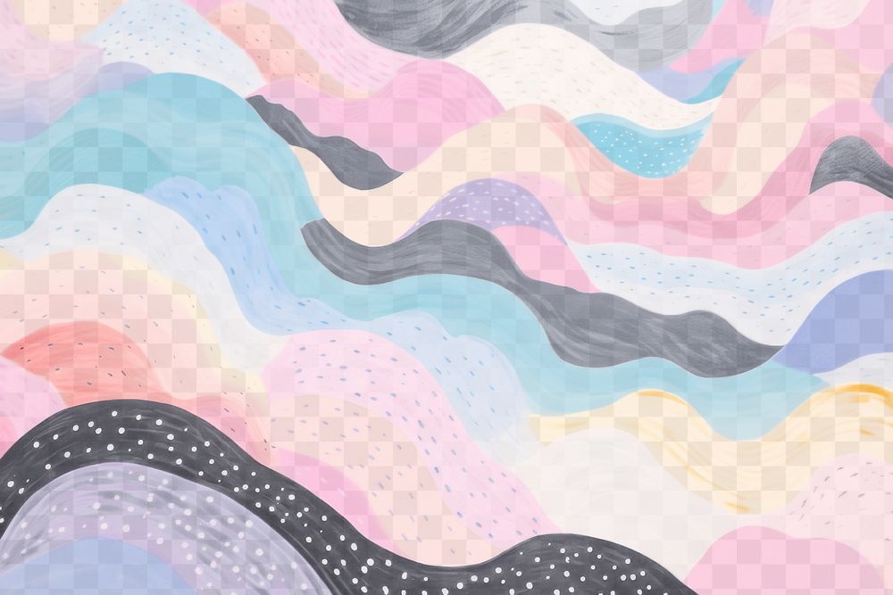 Colorful abstract wave pattern png | Free PNG - rawpixel