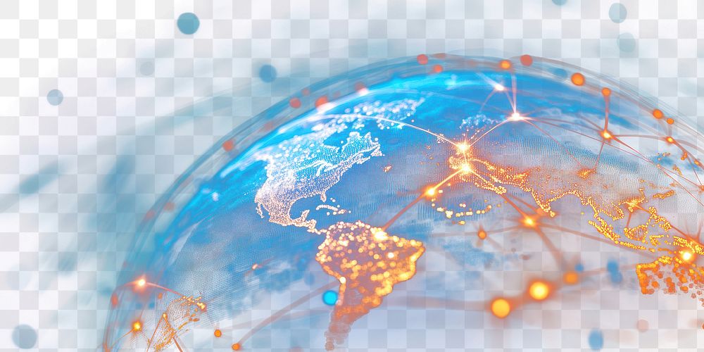 PNG Global network connections digital | Free PNG - rawpixel