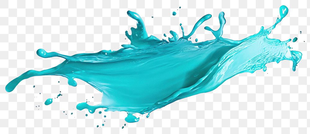 Turquoise splash outdoors artistic droplet. | Free PNG - rawpixel