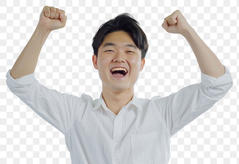 PNG Happy man celebrating success | Free PNG - rawpixel