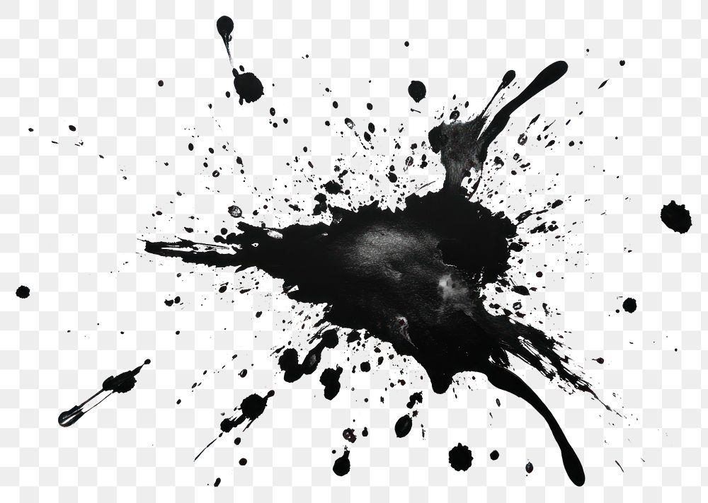 Ink splatter splash abstract art | Free PNG - rawpixel