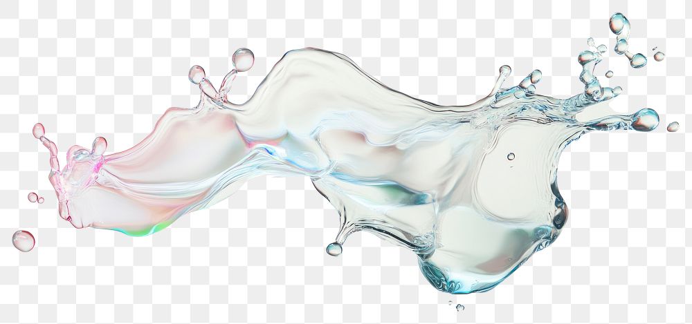 Clear gel splash abstract droplets | Premium PNG - rawpixel