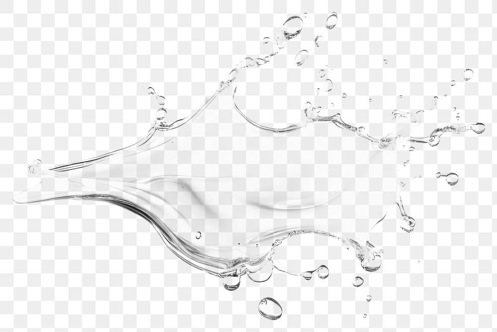 Clear gel splash abstract droplets | Free PNG - rawpixel