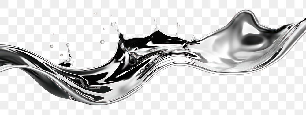 Silver liquid splash background abstract | Free PNG - rawpixel