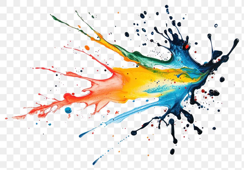 Spray paint splash abstract art | Free PNG - rawpixel