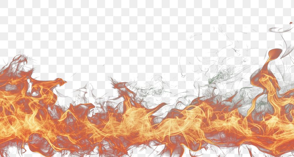 PNG Vivid fiery flames dark | Free PNG - rawpixel