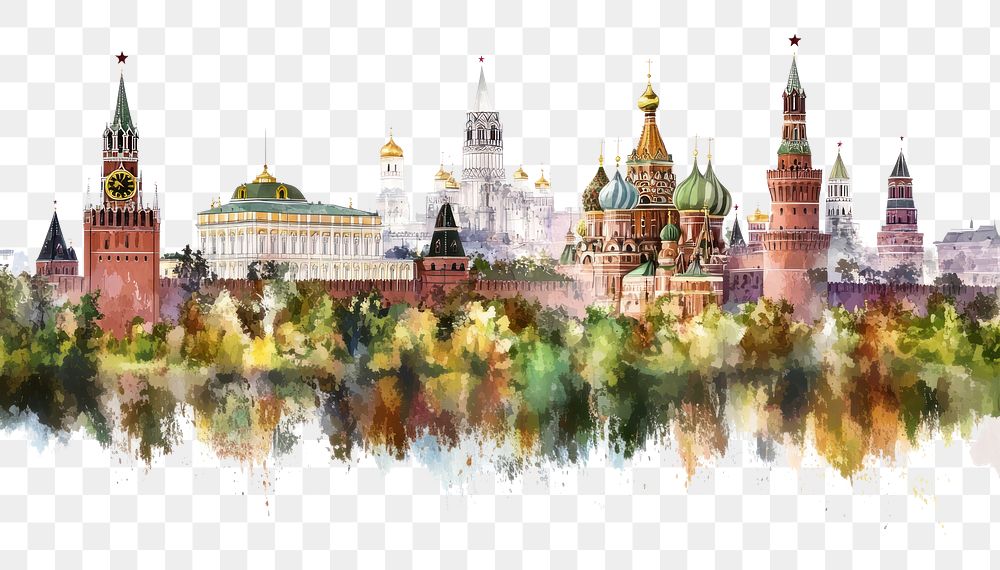 PNG Kremlin Russia landmarks architecture | Free PNG Illustration ...