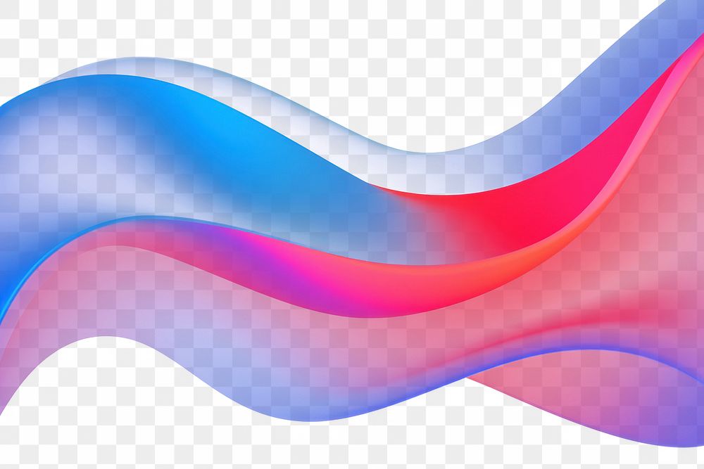 Vibrant abstract wave png overlay | Free PNG - rawpixel