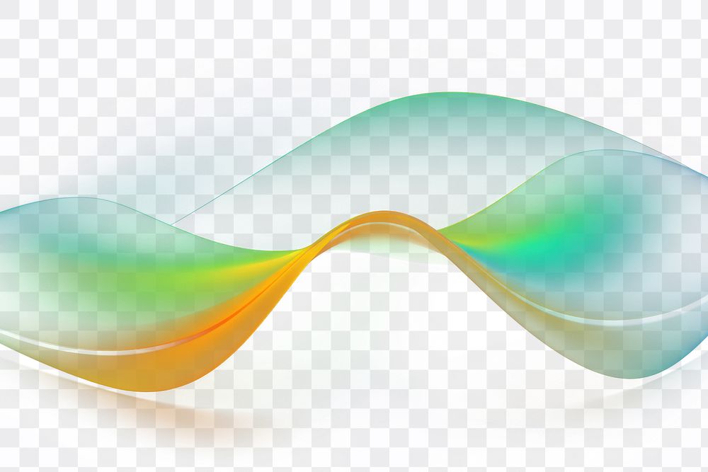 Colorful wave gradient png overlay | Free PNG - rawpixel