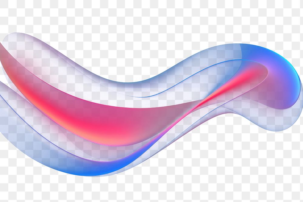Colorful abstract wave png overlay | Free PNG - rawpixel