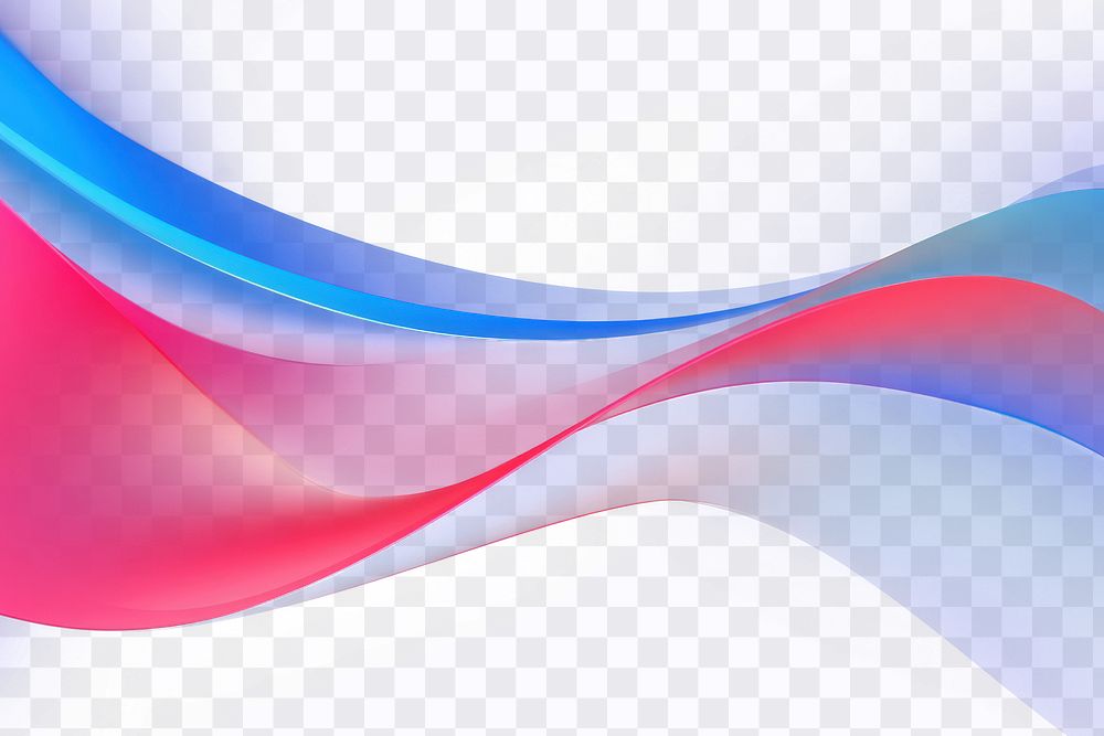 Colorful abstract wave png overlay | Free PNG - rawpixel
