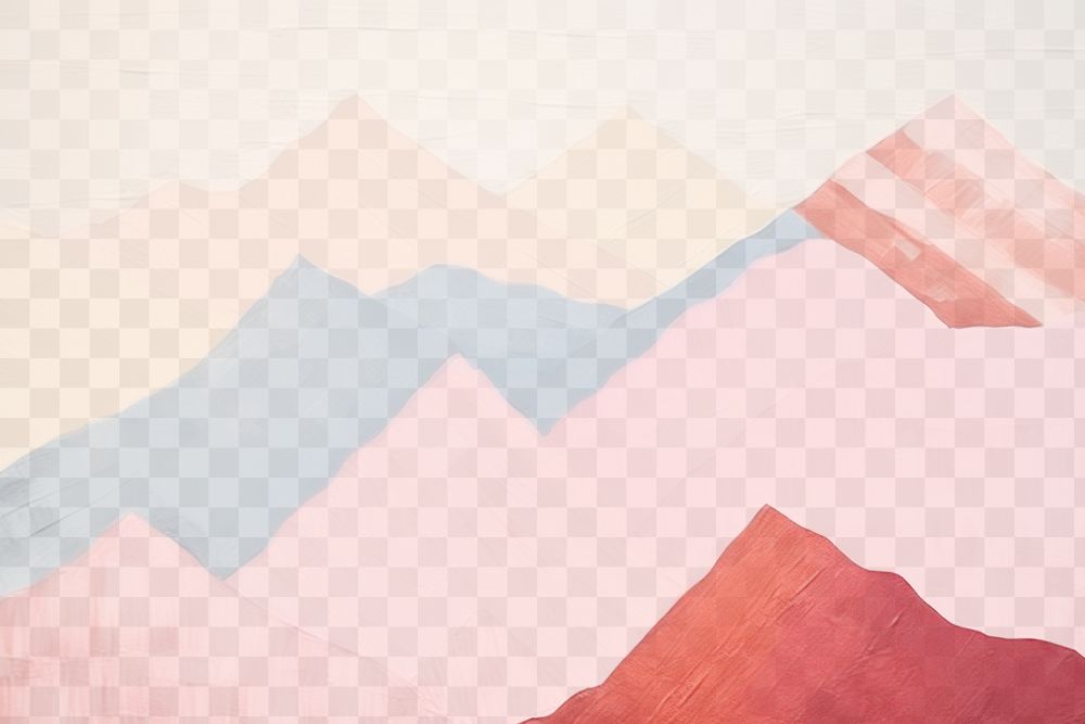 Colorful abstract mountain png paint | Free PNG - rawpixel